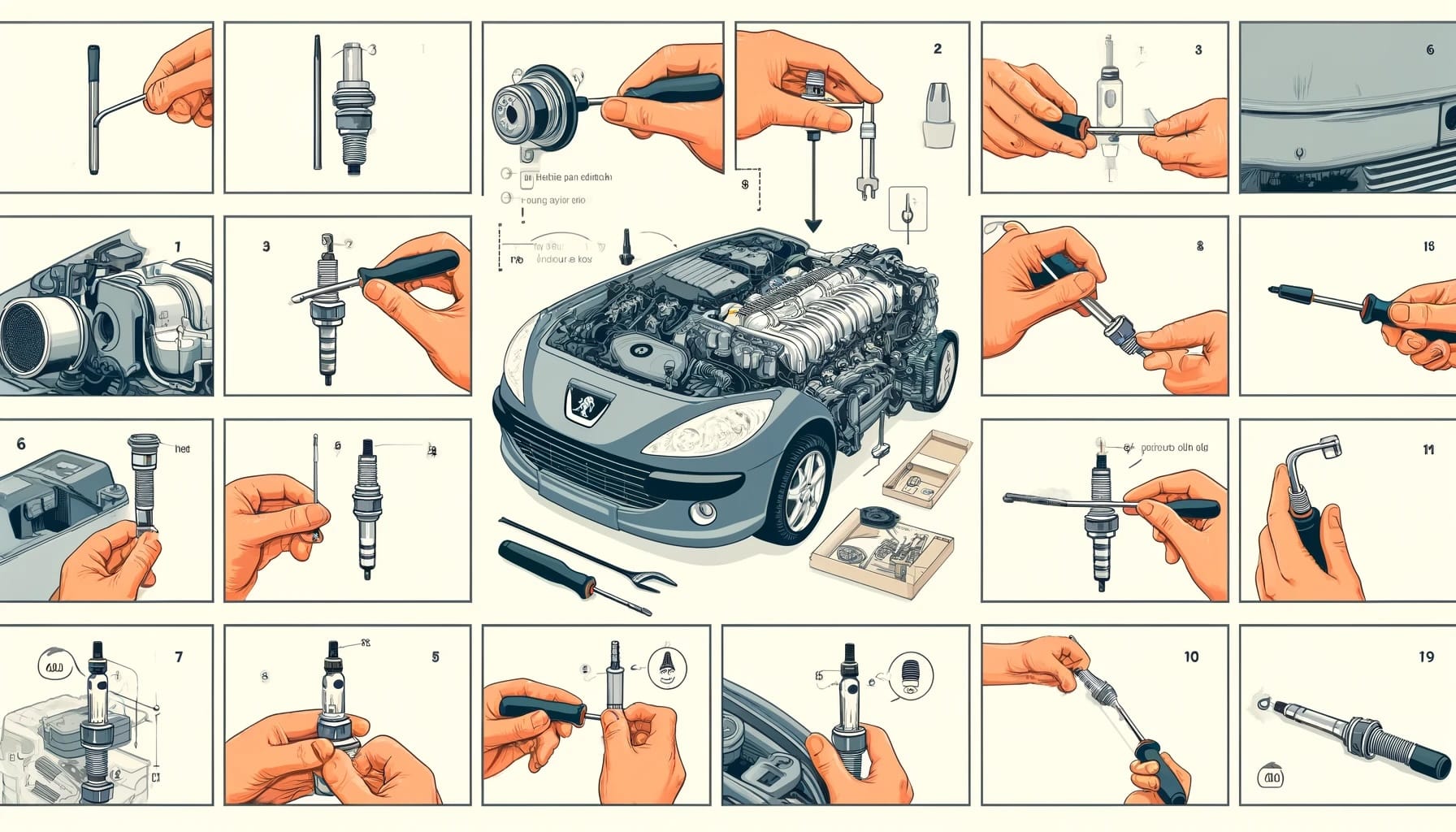 Changer bougie de préchauffage 207 1.6 hdi : étape par étape
